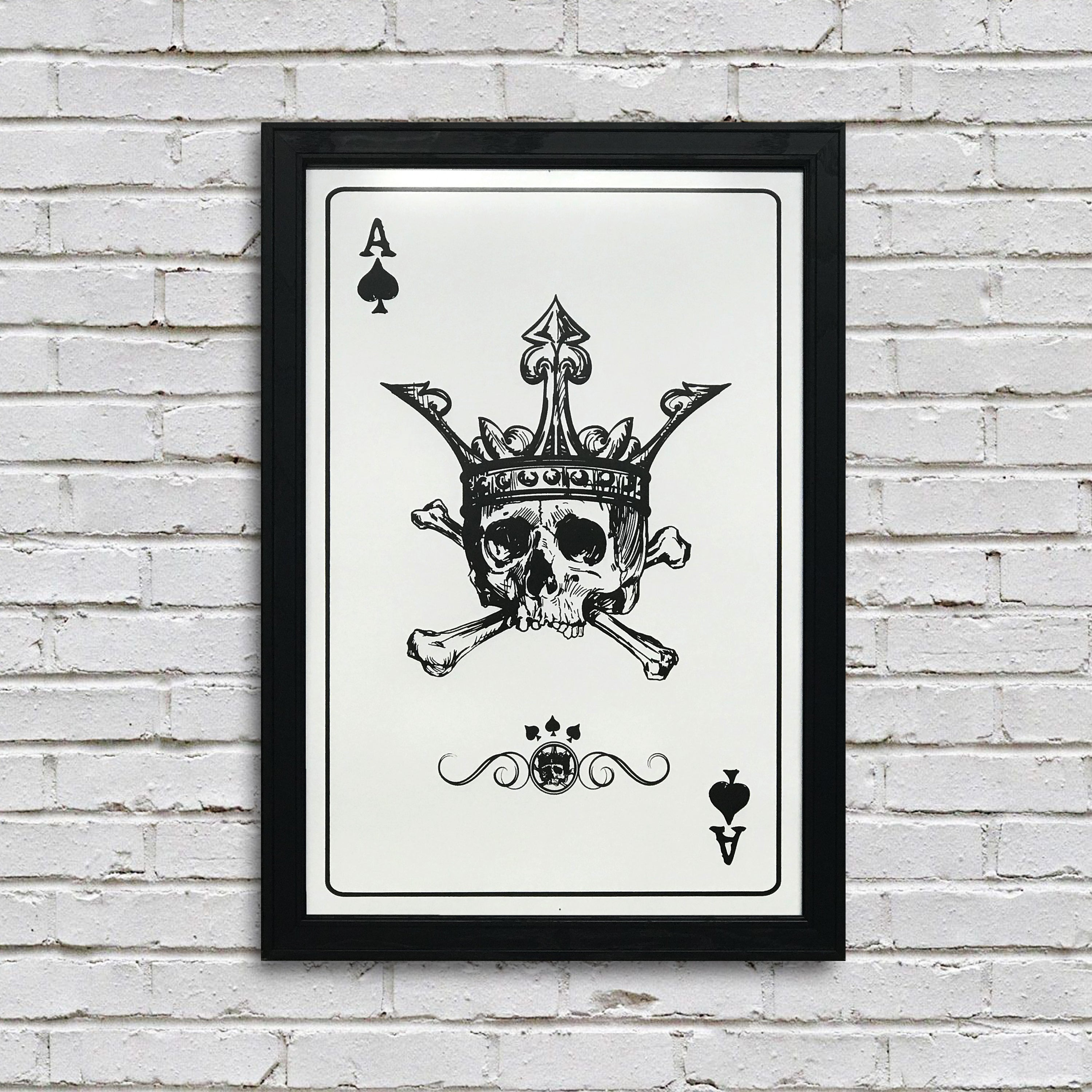 Ace Of Spades Skull Drawing