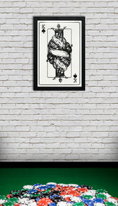 Limited Edition King of Spades Poster Art - Poker Room Decor - 13x19 ...